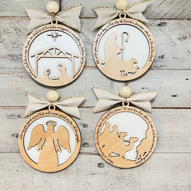 Nativity Ornaments | Christian Christmas Ornaments | Jesus Ornaments