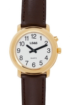 Gold One Button Talking Watch | LIBERTY Health Supply