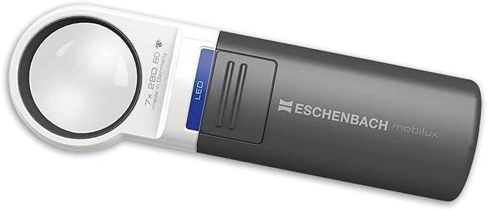 Eschenbach Mobilux LED Handheld Magnifier with Mobase Stand - 7X ...