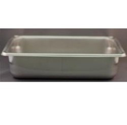 Stainless Steel No Lid Soaking Tray - 6 3/8in x 10 3/8in x 2 1/2" Tray ...
