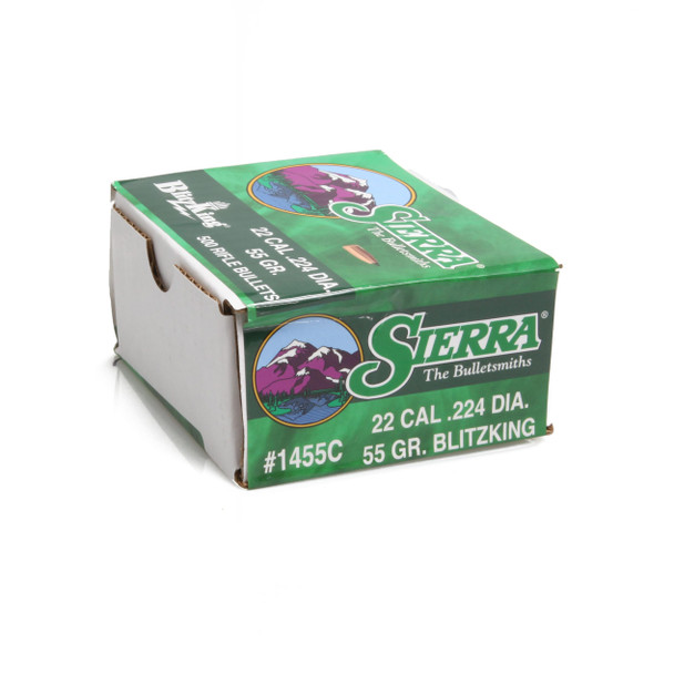 Sierra Bullets .22 Cal 55 gr BlitzKing (500 count) - 1455C | Precision ...
