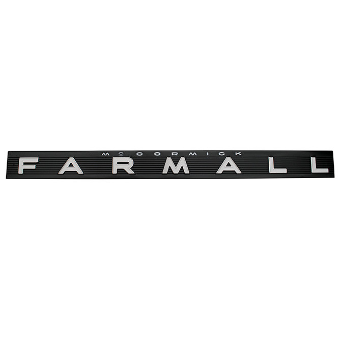 Side Emblem, "FARMALL" Whtie on Black 504,656,706,806,1206 - Redrunrite