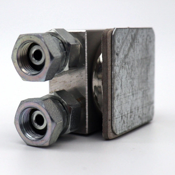 LockNLube Magnetic Grease Fitting Relocation Block - Redrunrite