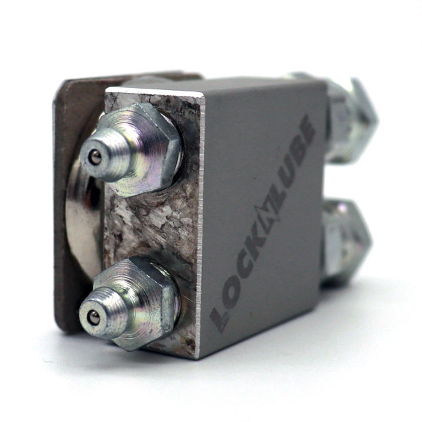 LockNLube Magnetic Grease Fitting Relocation Block - Redrunrite