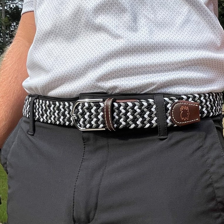 The Baja Tri-Color Woven Stretch Belt