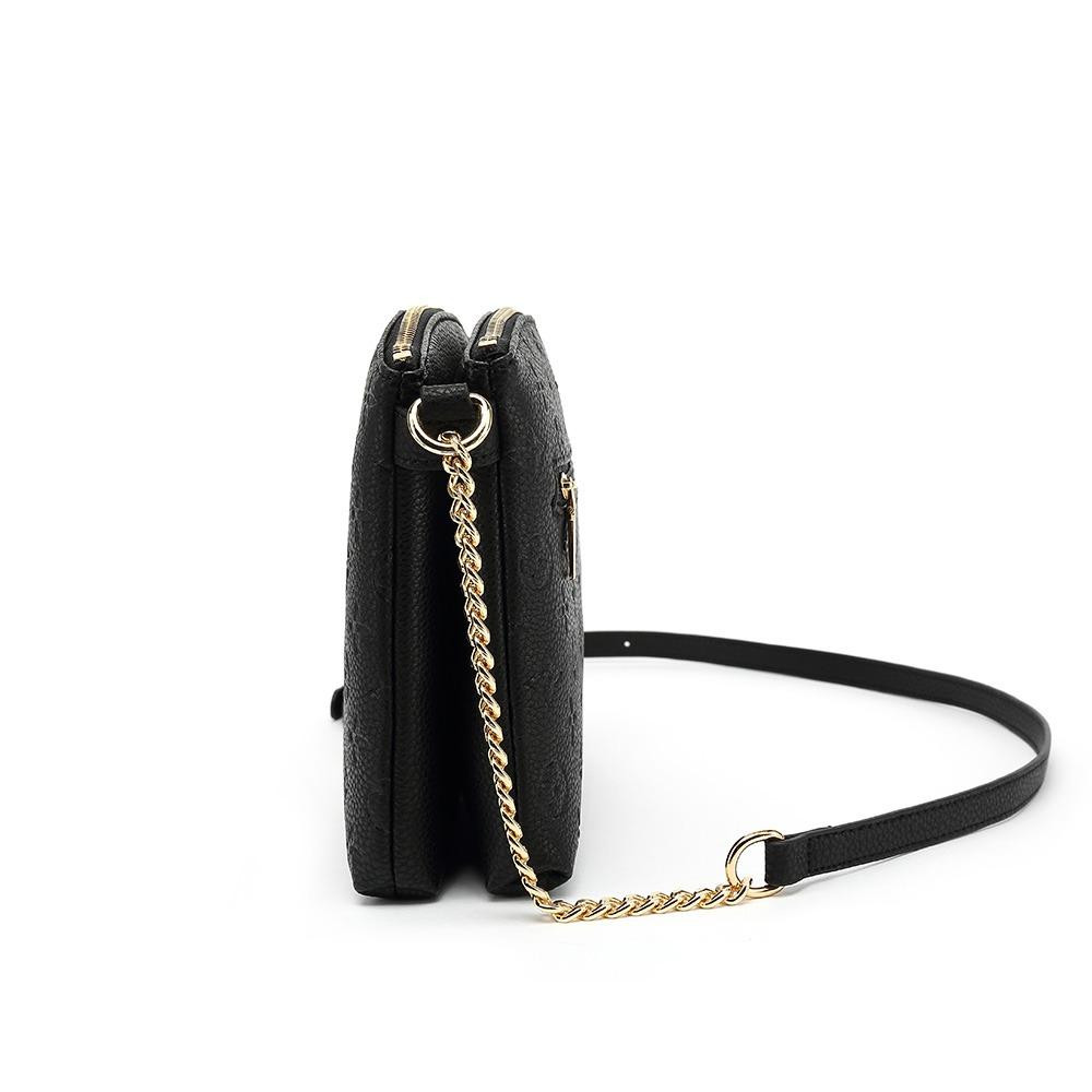 Hayley Monogram Designer Inspired Crossbody Bag - Black - Style Of Beyond