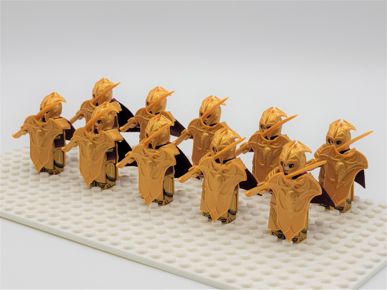 LOTR Mirkwood Elves Heavy Sword Infantry Army 10 Minifigures Set - J's ...