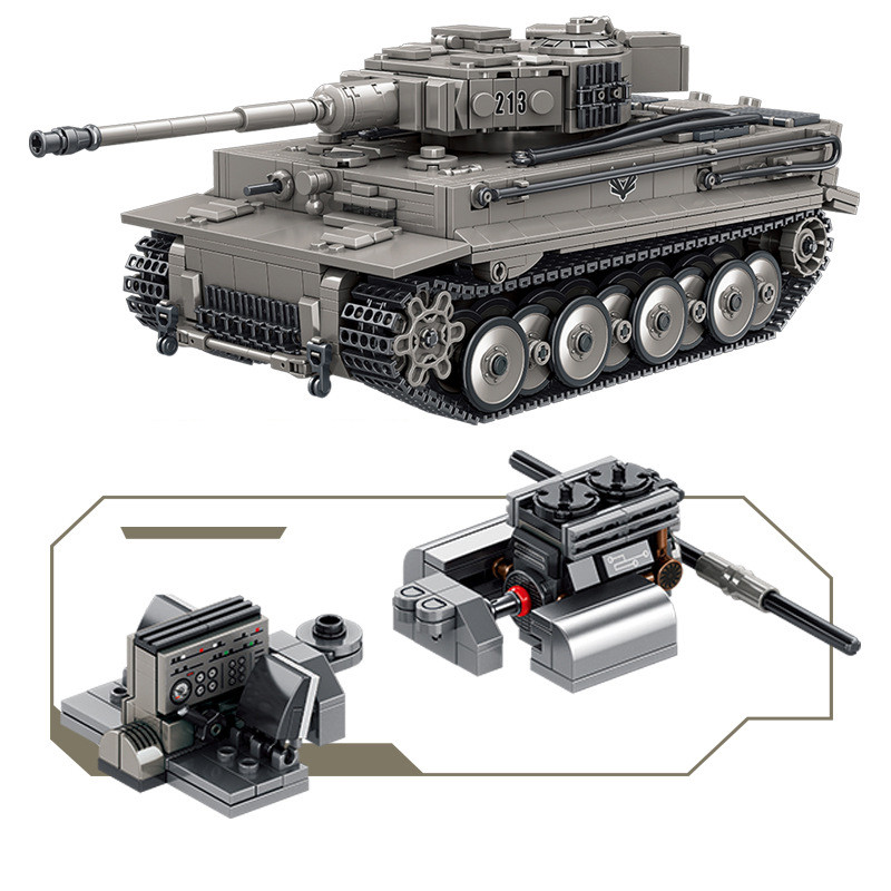 Tiger Heavy Tank Military Army Building Block Set 1776pcs - J's Little ...