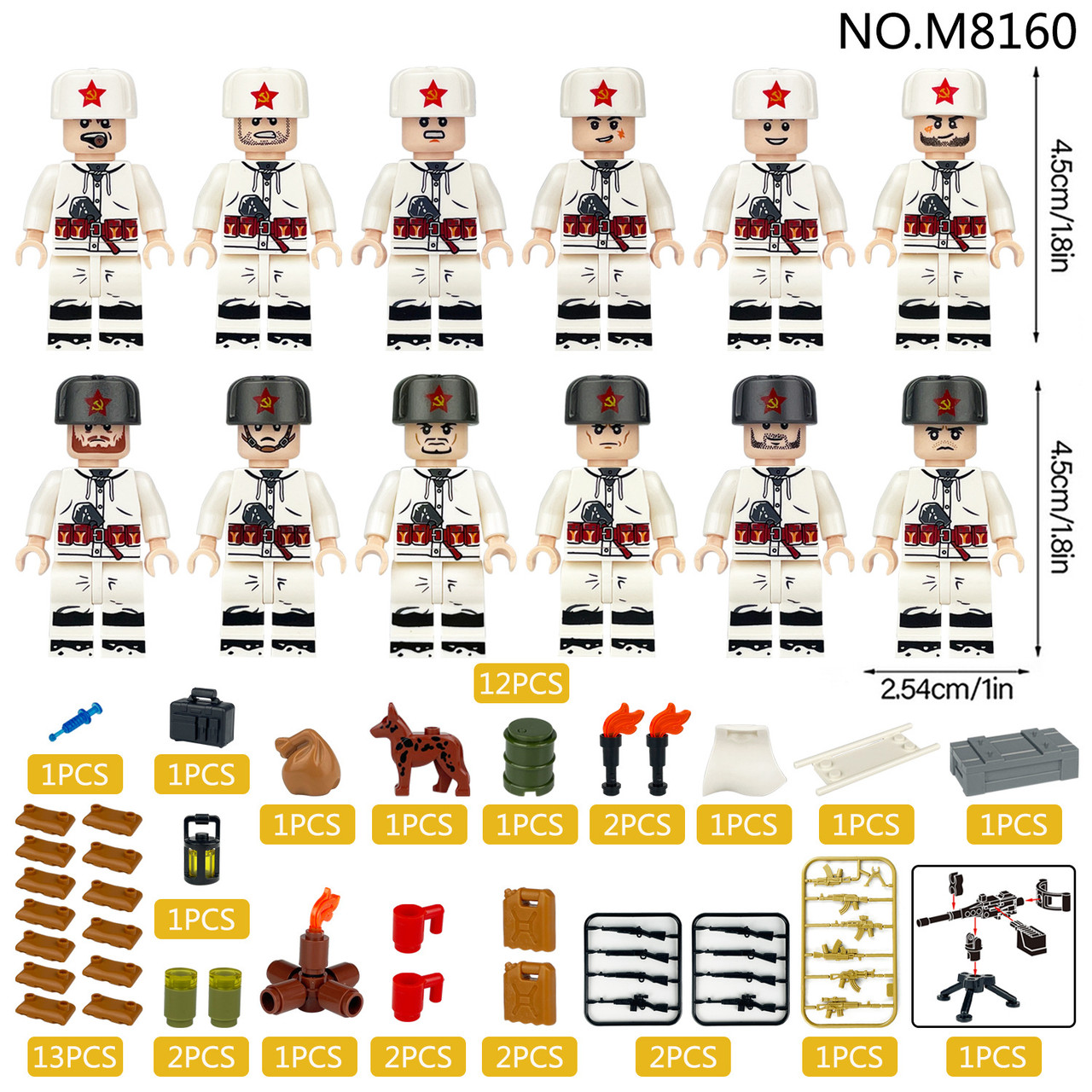 Soviet Medical Army Unit Custom Army Lot 12pcs M8160 - J's Little Things