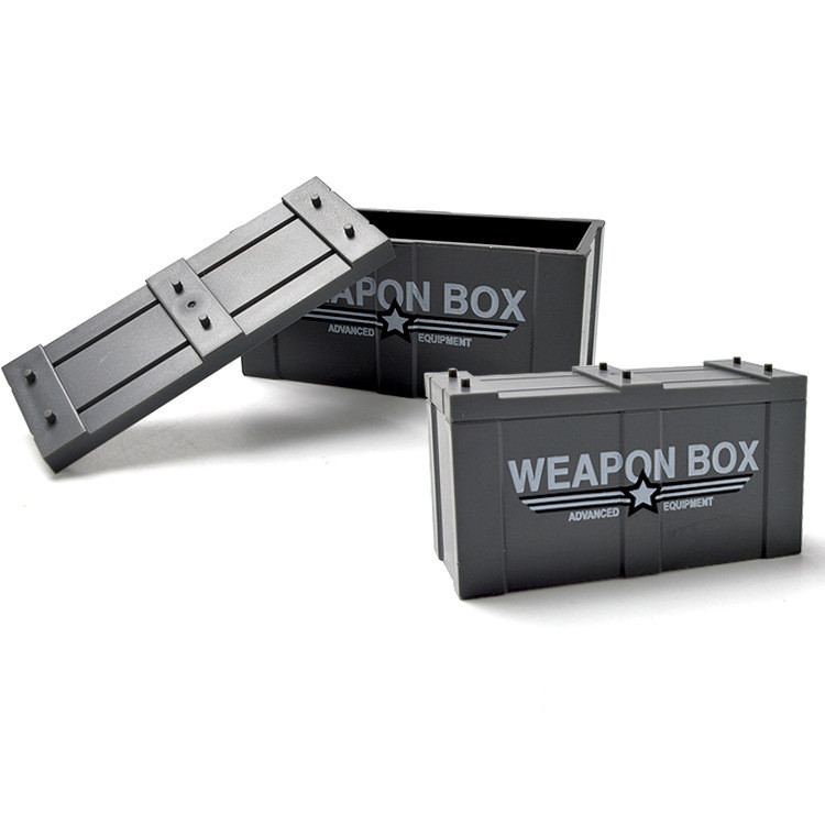 SWAT Army Weapon Boxes x2 Caches for Minifigure Weapons (Weapons not ...