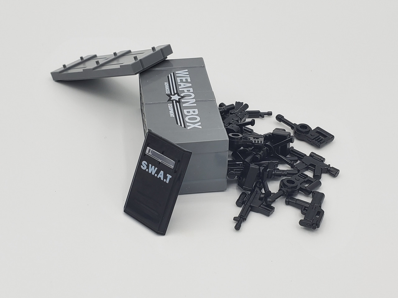 SWAT Army Weapon Boxes x2 Caches for Minifigure Weapons (Weapons not ...