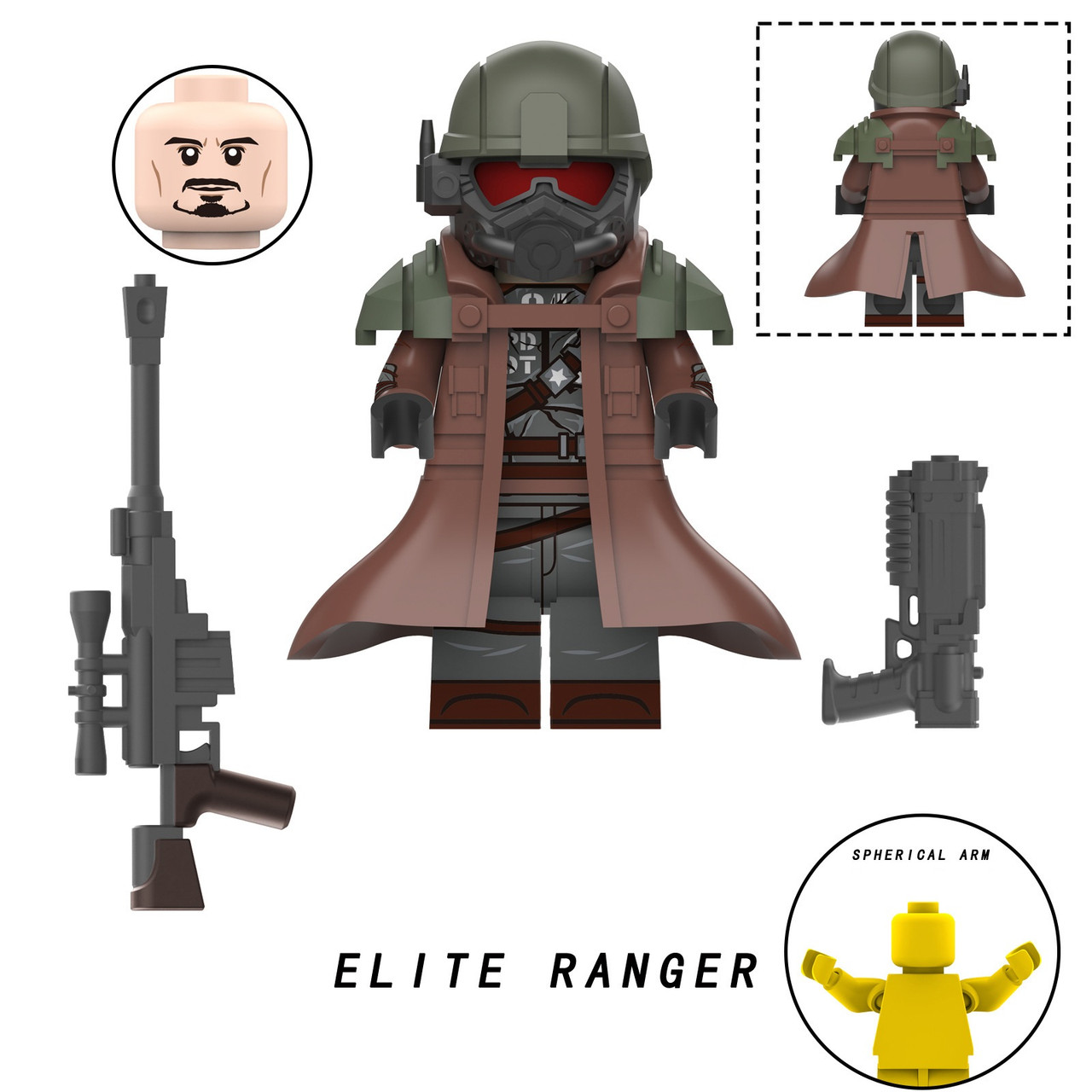Fallout New California Republic Ranger Assortment Custom Minifigures ...