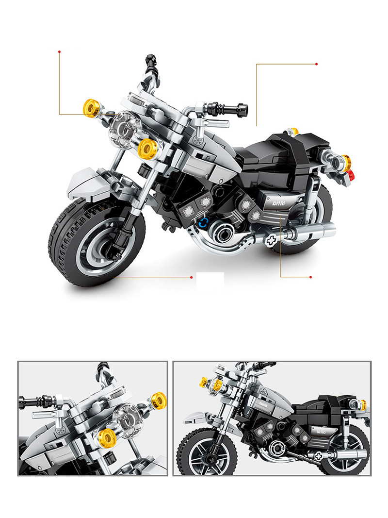 Motorcycle Custom Building Block Set Model 6 - J's Little Things