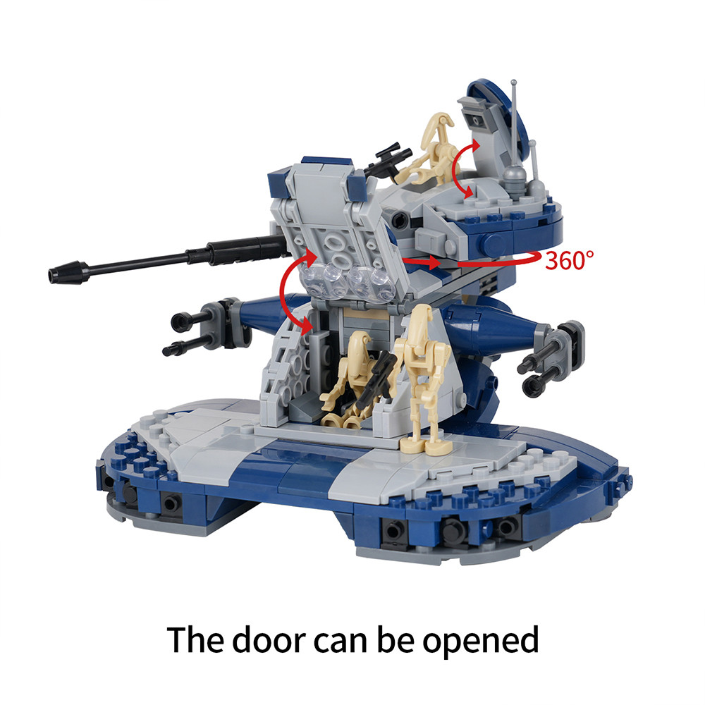 Star Wars AAT Armored Assault Tank Blue MOC Building Block Set - J's ...