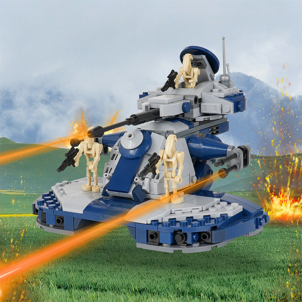 Star Wars AAT Armored Assault Tank Blue MOC Building Block Set - J's ...