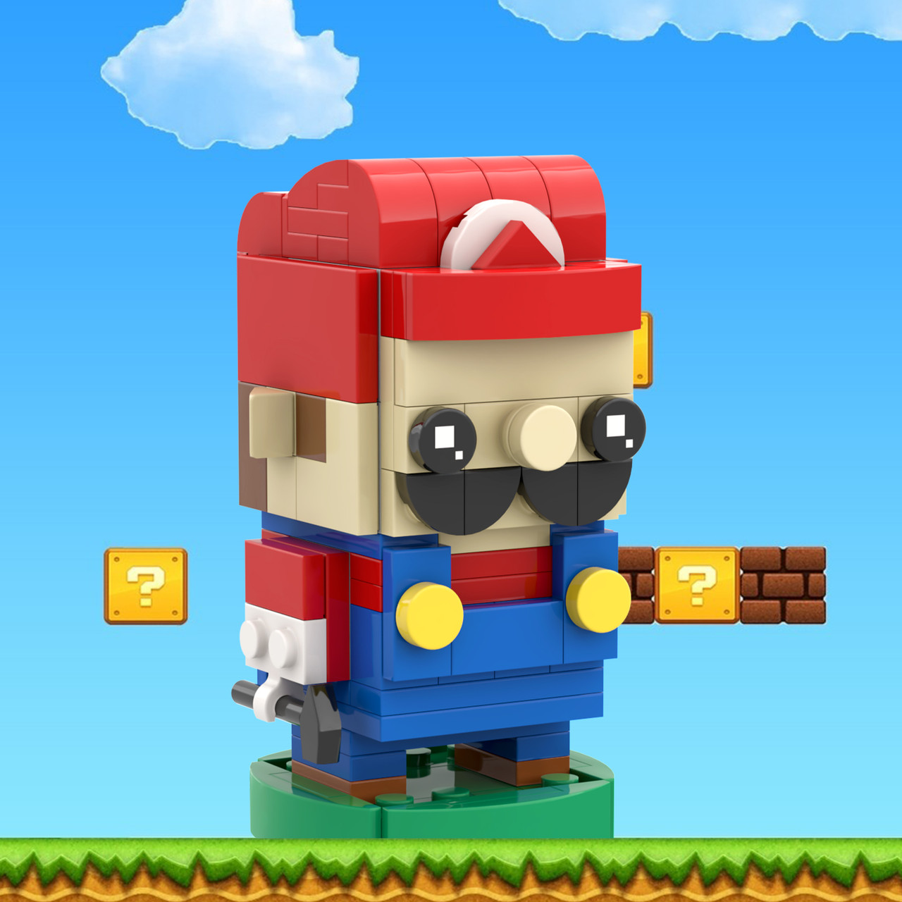 Super Mario Brickheads Mario Custom MOC Set 137pcs - J's Little Things