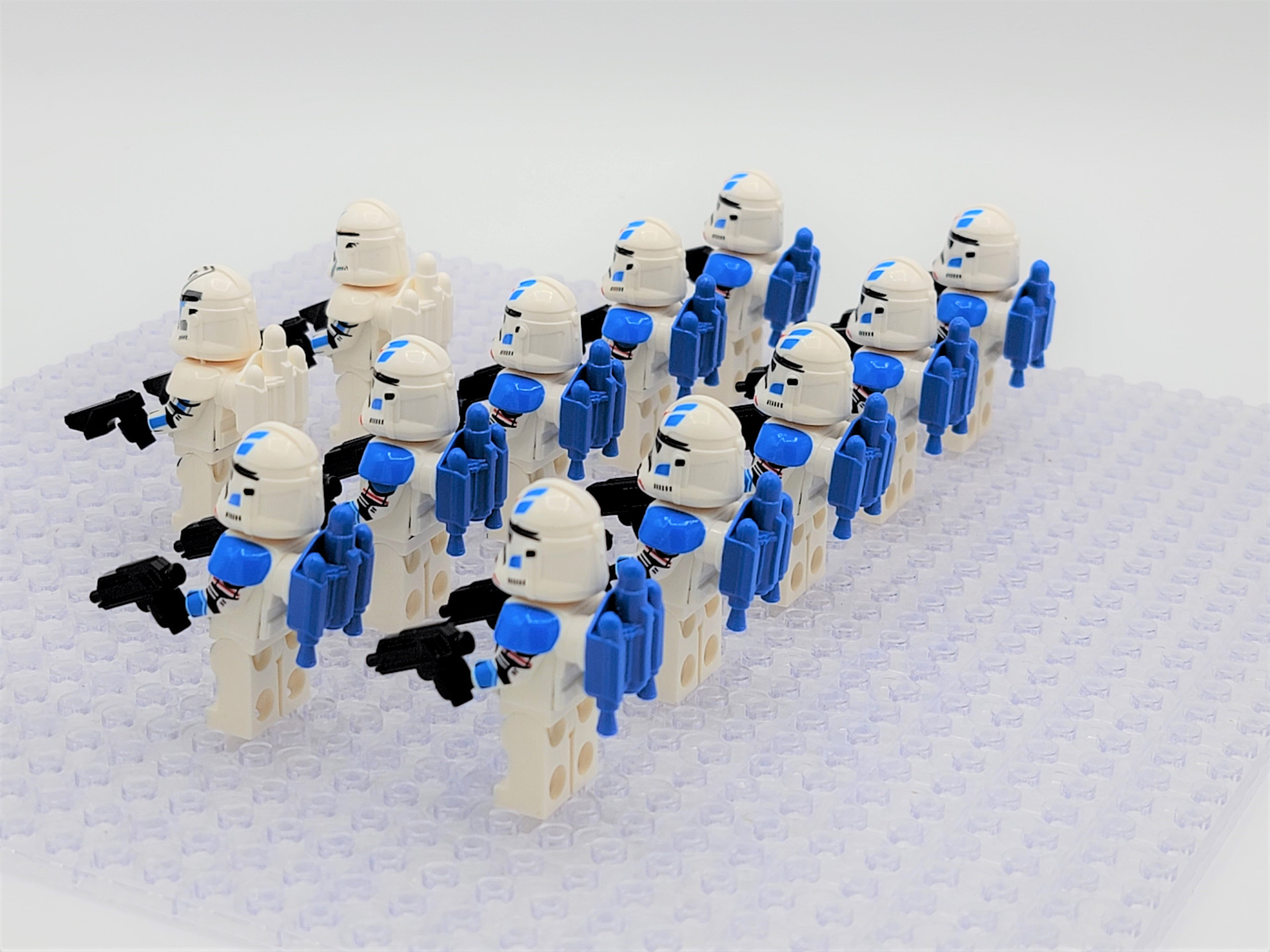 Star Wars 501st Captain Rex Jetpack Clone Troopers 12 Minifigures Set ...