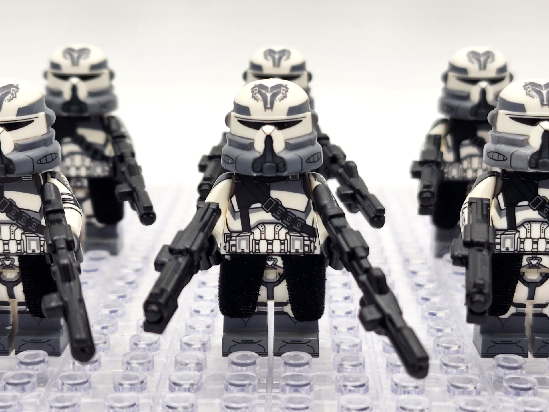 Star Wars Phase 2 Wolfpack Airborne Clone Troopers Paratroopers Custom ...