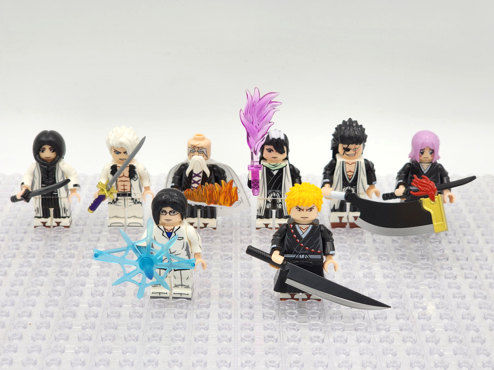 Bleach TV-Series Custom Anime Minifigures 8pcs Set 1 - J's Little Things