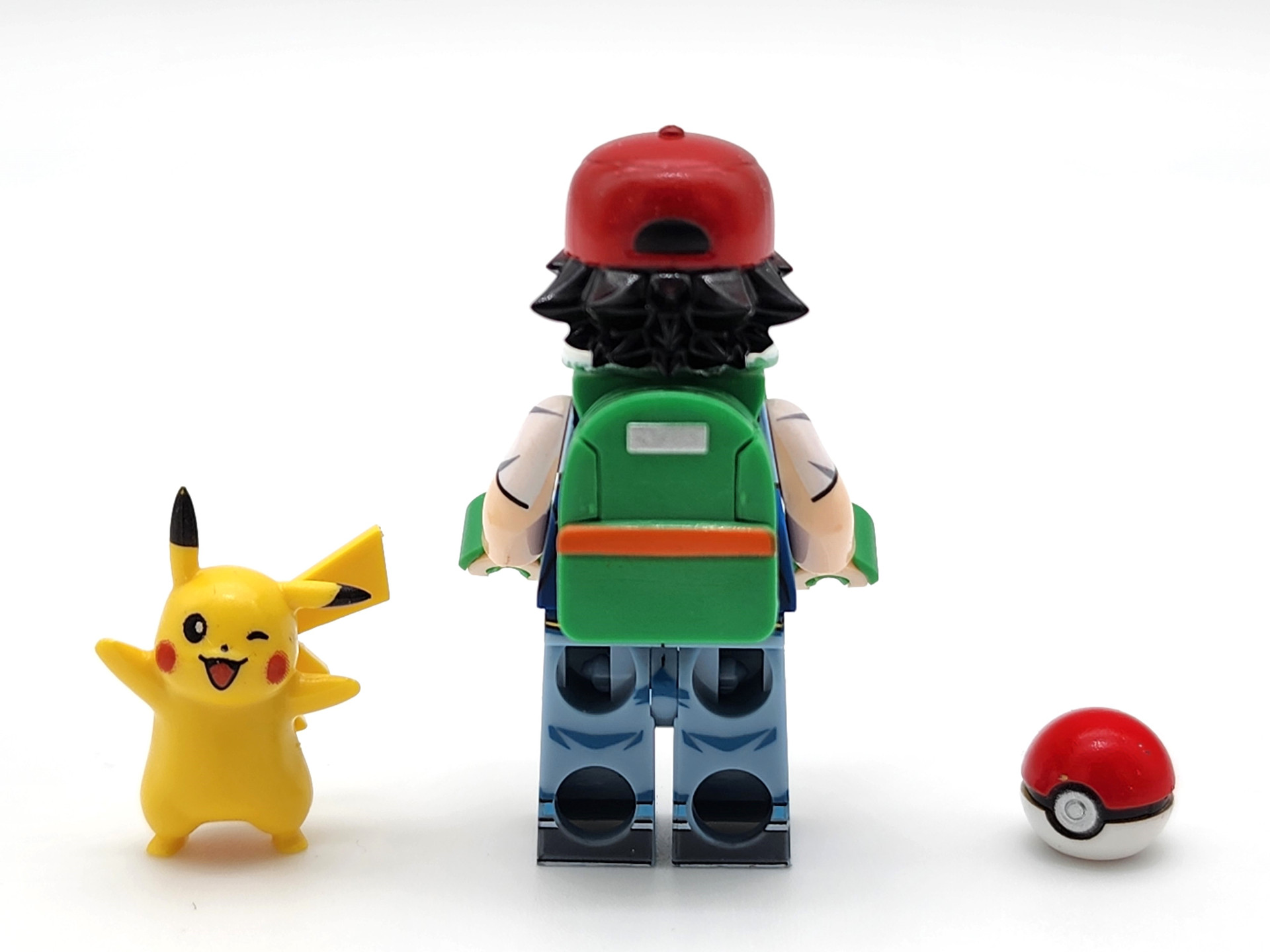 Pokemon Ash and Pikachu Custom Minifigure - J's Little Things