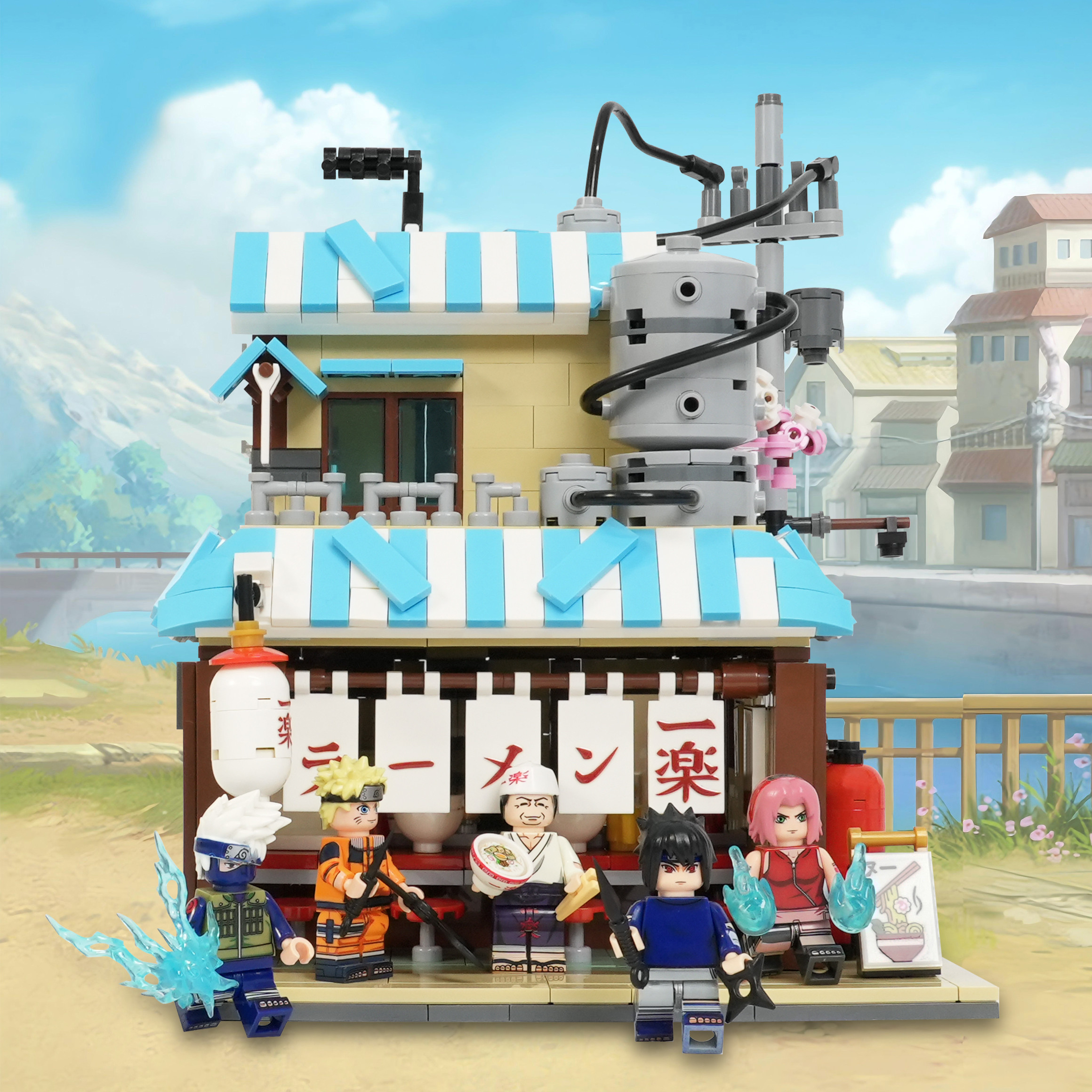 Naruto Ichiraku Ramen House MOC Building Set 1152pcs - J's Little Things