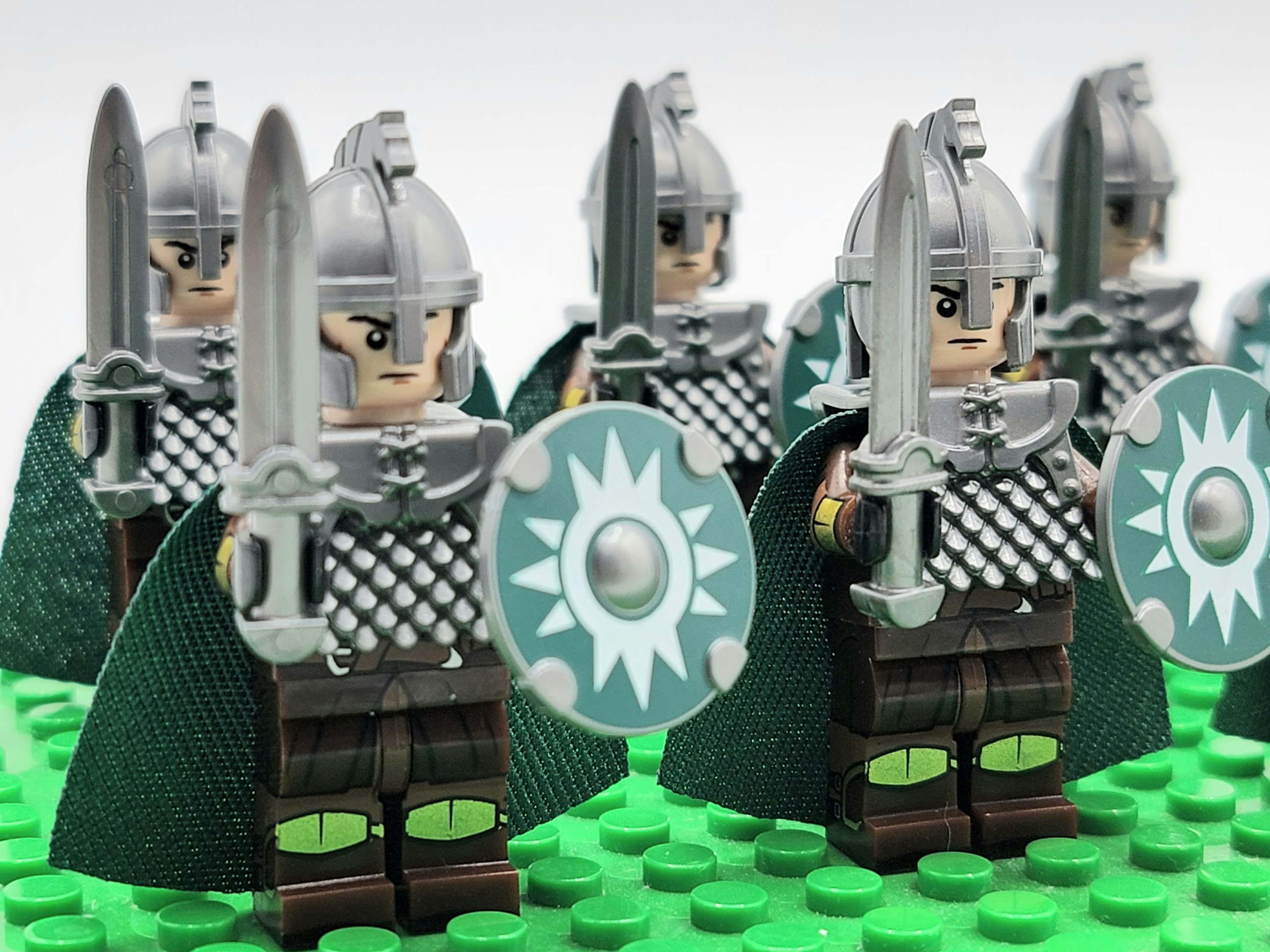 LOTR Rohan Royal Guards Heavy Shortswords Army 10 Minifigures Set - J's ...
