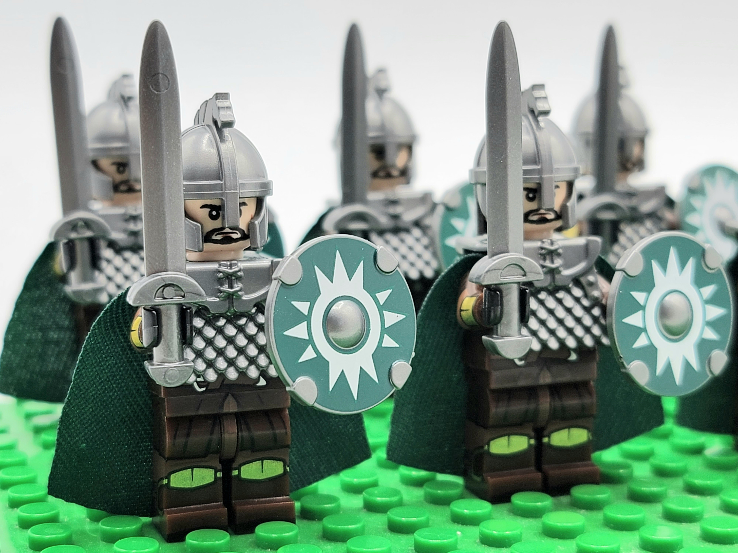 LOTR Rohan Royal Guards Heavy Longswords Army 10 Minifigures Set - J's ...