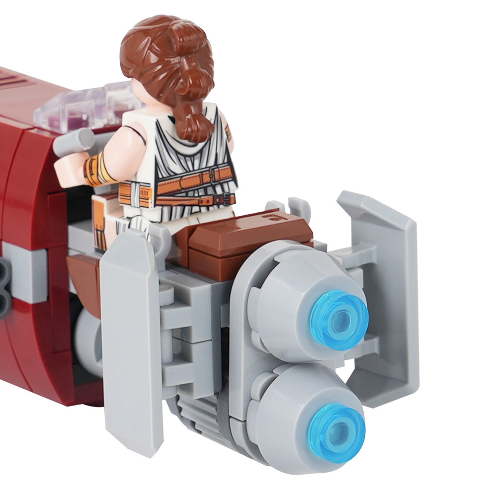 Star Wars Rey Speeder Custom MOC Building Block Set 132pcs - J's Little ...