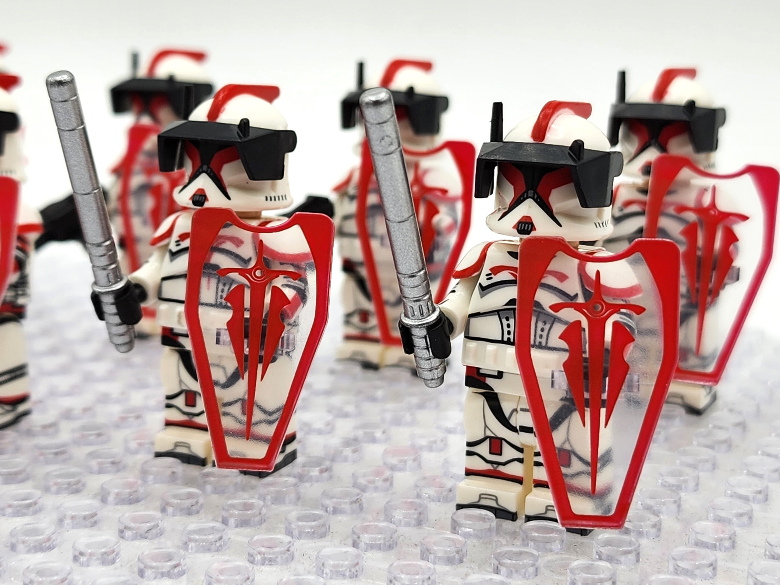 Star Wars Phase 1 Coruscant Guards Clone Trooper Riot Squad Set 14pcs Minifigures Set - J's ...