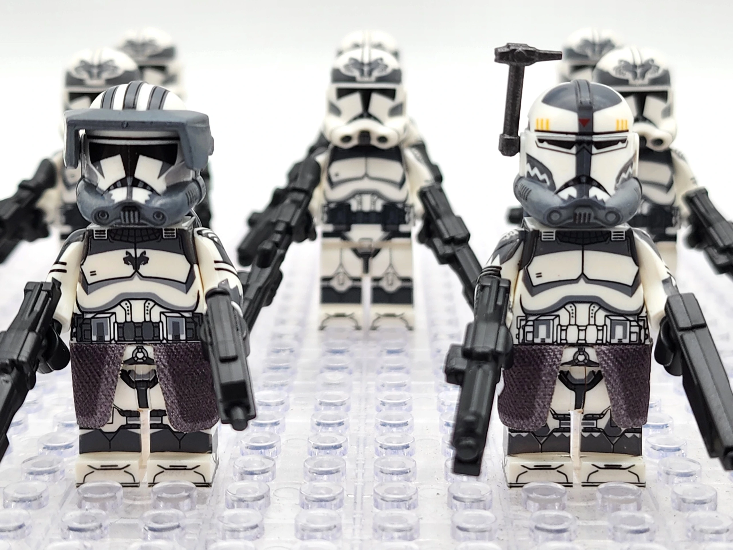 Star Wars 104th Phase 2 Wolfpack Commander Wolffe Clone Troopers 14pcs ...