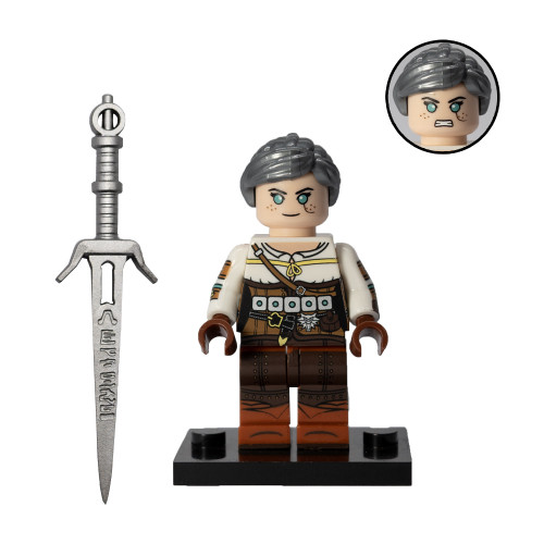 The Witcher Geralt of Rivia and Ciri 2 Minifigures Set - J's Little Things