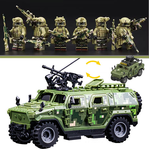 SWAT Team Special Forces 6 Custom Minifigures + Tactical Truck - J's ...