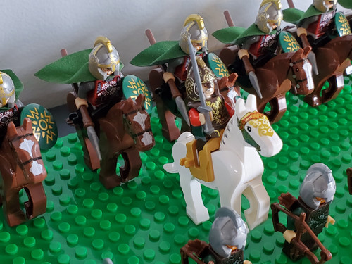 LOTR Rohan Battalion Infantry Army 63 Minifigures Set - J's Little Things