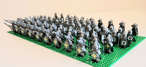 LOTR Rohan Royal Guards Battalion Infantry Army 80 Minifigures Set - J ...