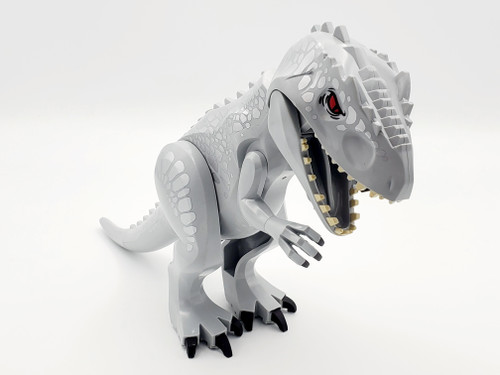 Silver Indominus Rex 6 inch Tall Dinosaur - J's Little Things