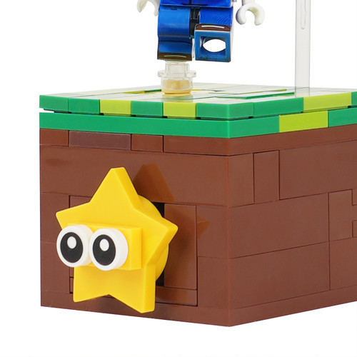 Super Mario Brothers Mario Jump Question Mark Custom MOC Building Block ...