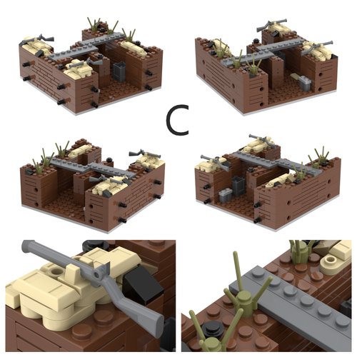 World War 2 Battlefield Set 1612pcs - Build Your Own Custom MOC ...