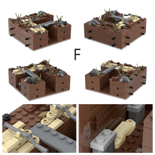 World War 2 Battlefield Set 1612pcs - Build Your Own Custom MOC ...