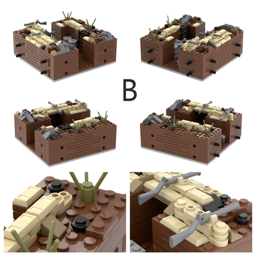World War 2 Battlefield Set 1612pcs - Build Your Own Custom MOC ...
