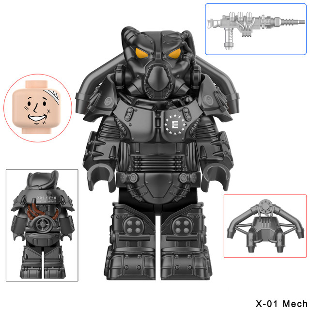 Fallout X-01 Power Armor Assortment Custom Minifigures - J's Little Things