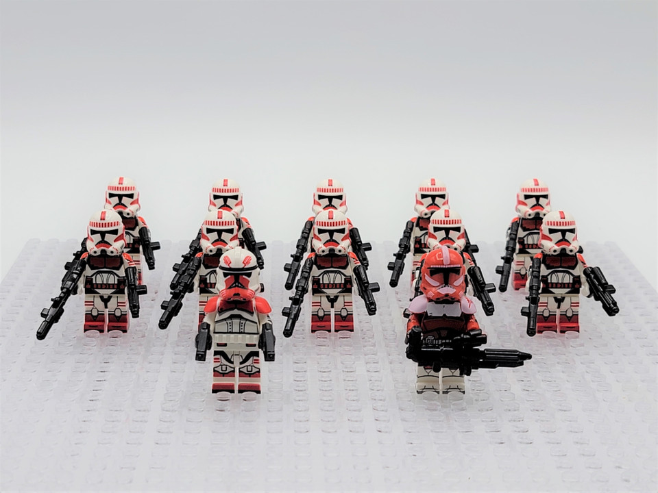 Star Wars 501st Captain Rex Jetpack Clone Troopers 12 Minifigures Set ...
