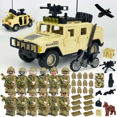 Army Special Forces 12 Custom Minifigures + Humvee - L53 - J's Little ...