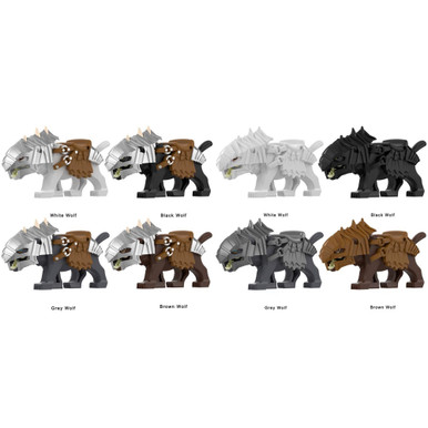 LOTR Orc Armored Wolves Mount Minifigures Collection - J's Little Things