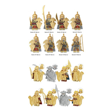 LOTR High Elves Mirkwood Elves Army Infantry Minifigures - J's Little ...