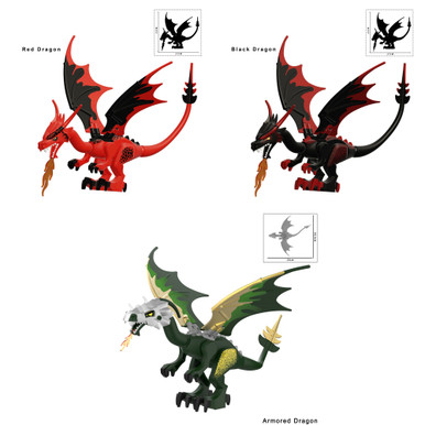 Dragons Custom Building Block Big Minifigures - J's Little Things
