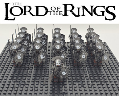 LOTR Orc Heavy Swords Infantry Army 21 Minifigures Set - J's Little Things
