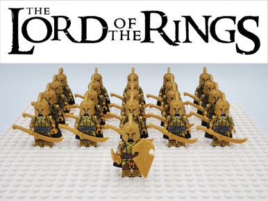 LOTR High Elves Warrior Swords Infantry Army 21 Minifigures Set - J's ...