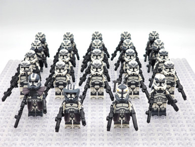 Star Wars 104th Phase 2 Wolfpack Commander Wolffe Clone Troopers 24pcs ...
