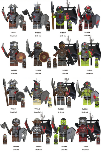 LOTR TV Series Custom Minifigures Uruk-Hai Orcs Single Sale - J's Little Things