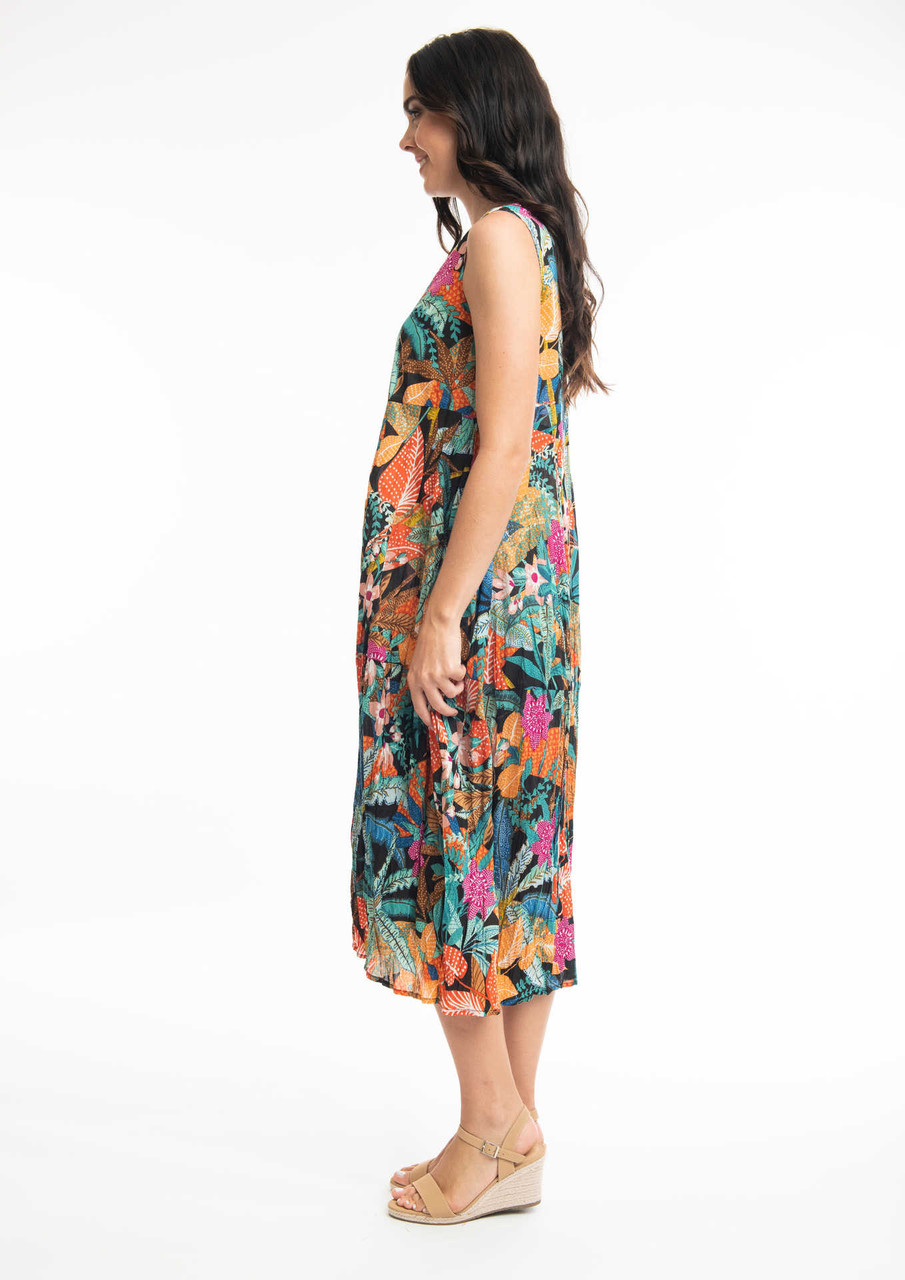 SHOP ON SALE ORIENTIQUE COTTON dresses - JUNGLE ROAD